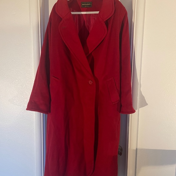 Kristen Blake | Jackets & Coats | Kristen Blake Crimson Red Wool Long ...